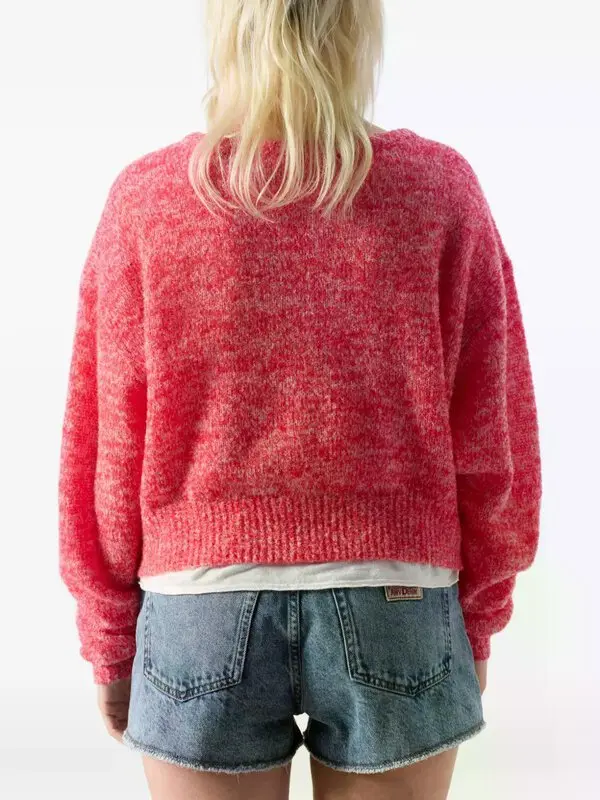 American Vintage Round Neck Wool Jumper - Red