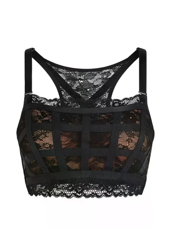 Marlies Dekkers Lace Padded Plunge Balcony Bra - Black
