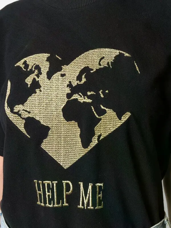 Alberta Ferretti Cotton "help Me" T-shirt