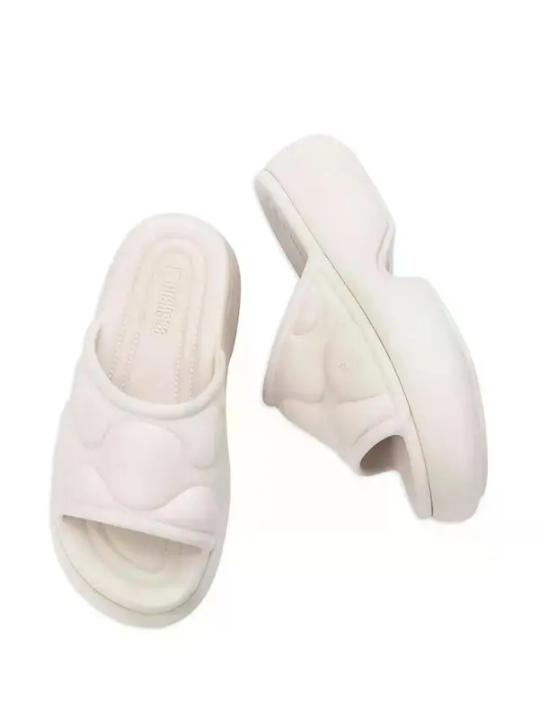 Melissa Puff Platform Slides - Neutrals