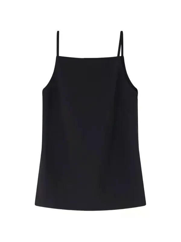 R2W Square-neck Sleeveless Top - Black