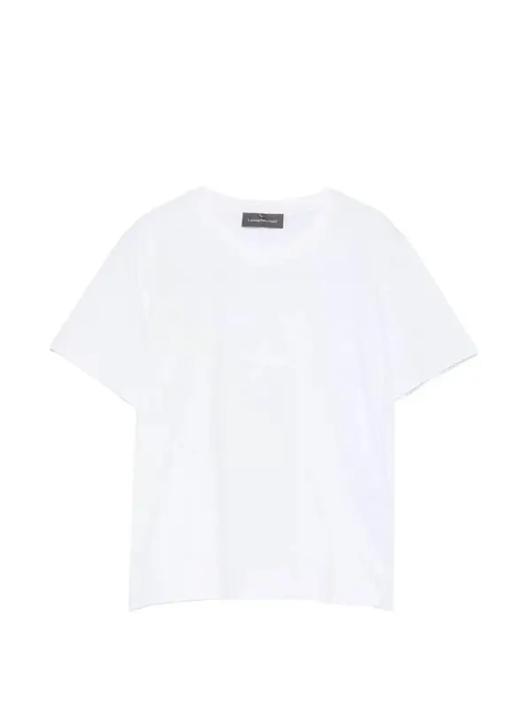 Lorena Antoniazzi Star Appliqué T-shirt - White