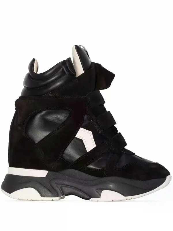 Isabel Marant Étoile Balksee Wedge Sneakers - Black