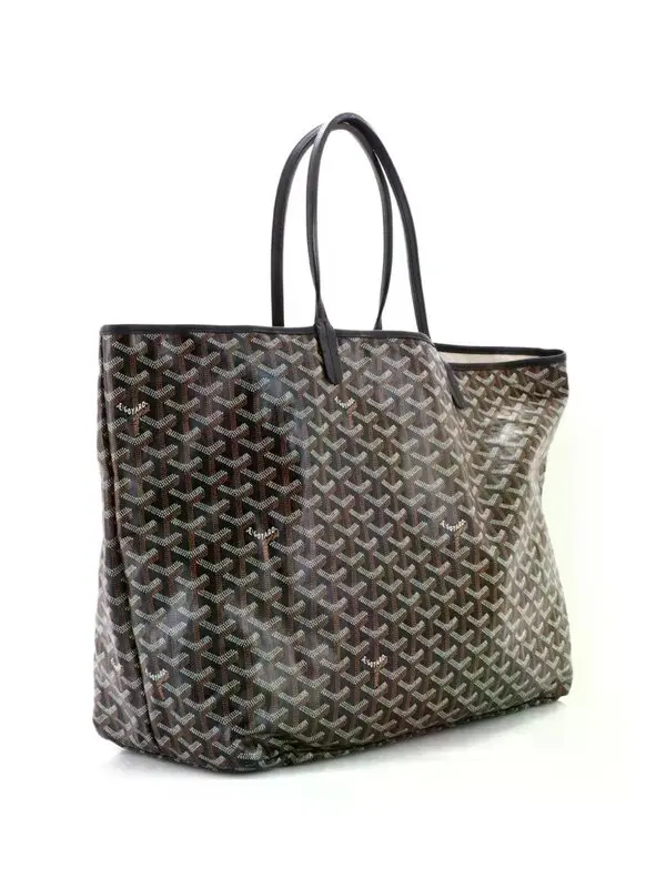 Goyard Saint Louis Coated Canvas Gm Tote Bag - Black