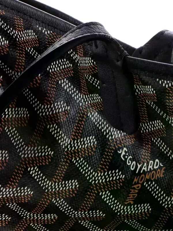 Goyard Saint Louis Coated Canvas Gm Tote Bag - Black