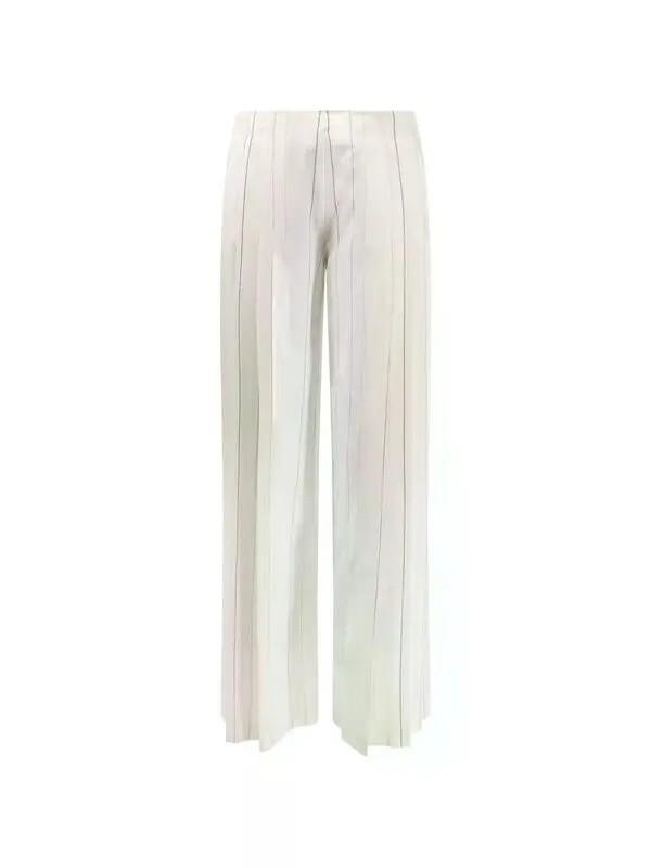 SEMICOUTURE Adelina Striped Pleated Palazzo Pants