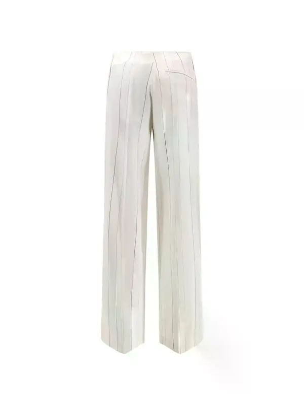 SEMICOUTURE Adelina Striped Pleated Palazzo Pants