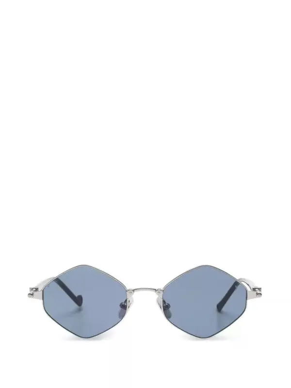 EYEPETIZER Geometric Frame Sunglasses - Silver