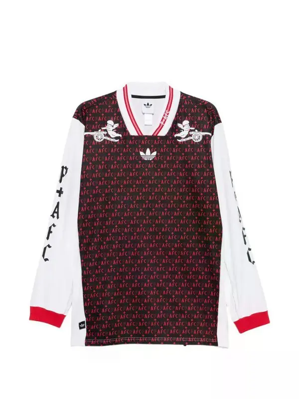 Adidas Patterned Long-sleeved T-shirt - Black