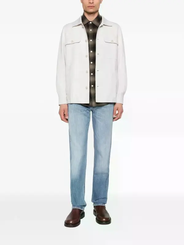 Eleventy Buttoned Shirt Jacket - Grey