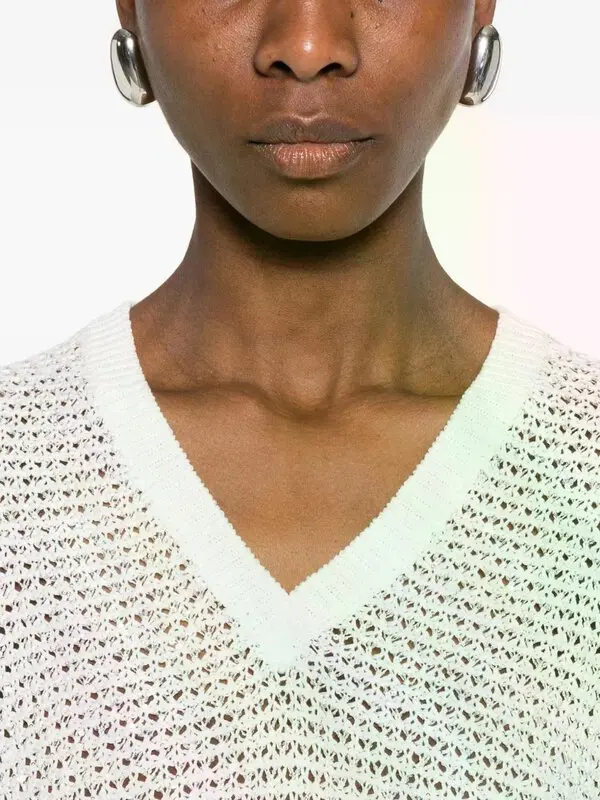 Fabiana Filippi Open Knit Sequin T-shirt