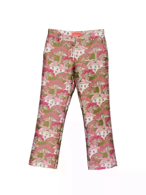 La DoubleJ Floral Print Trousers