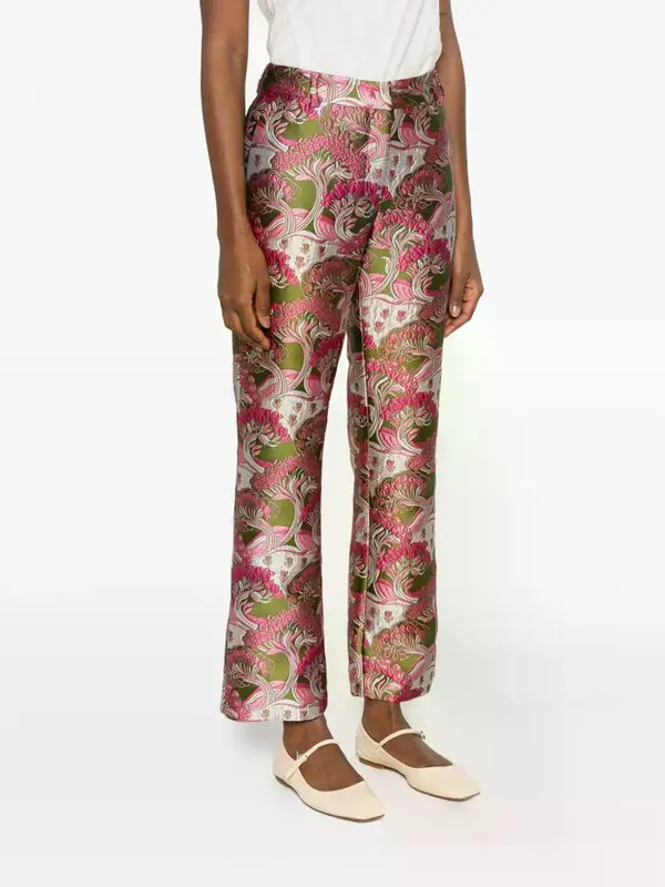 La DoubleJ Floral Print Trousers