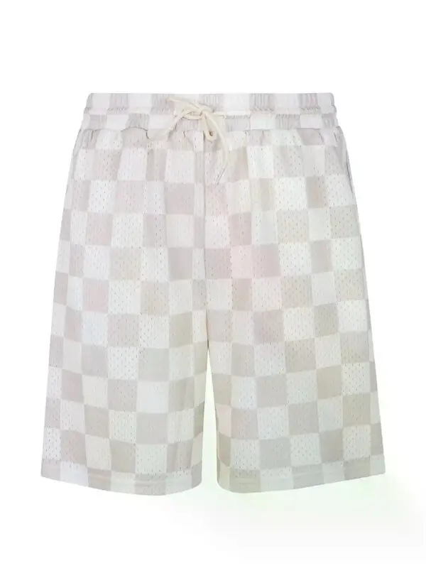 LES DEUX Shawn Checkered Trousers - White