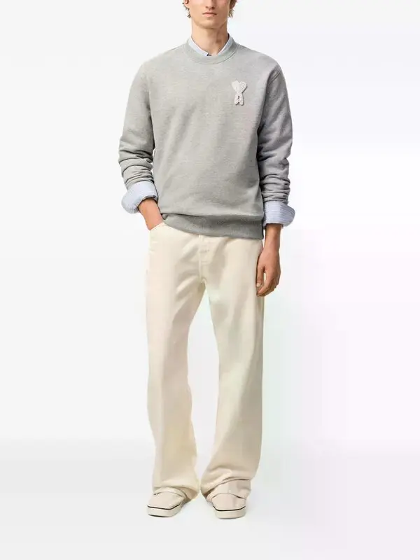 AMI Paris De Coeur Sweatshirt - Grey
