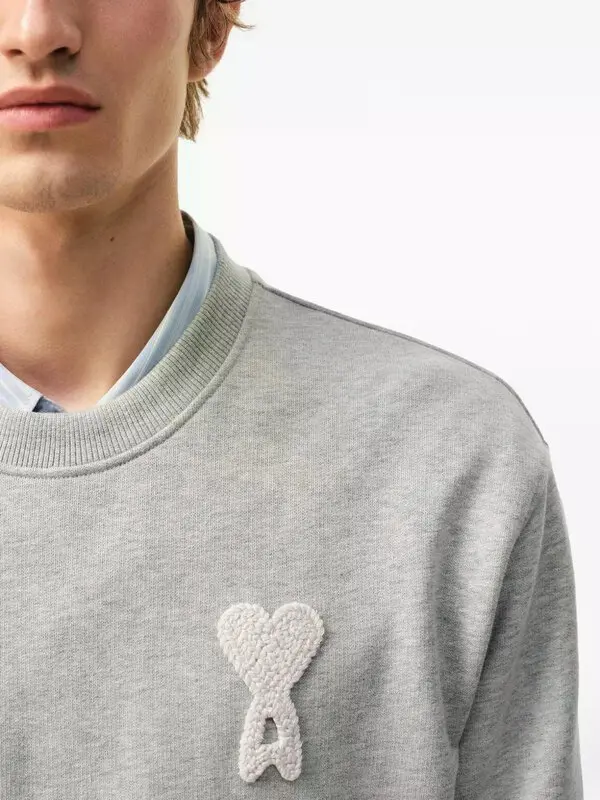 AMI Paris De Coeur Sweatshirt - Grey
