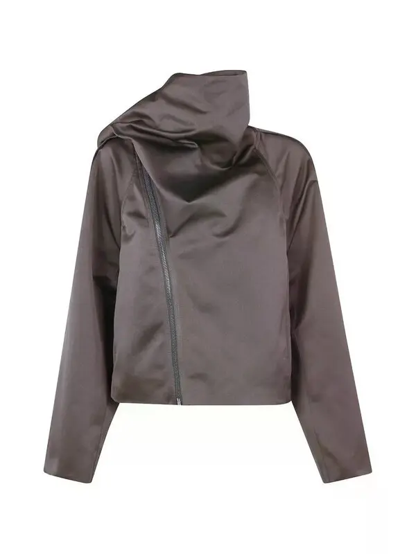 Rick Owens Zip-up Jacket With Draped Collar