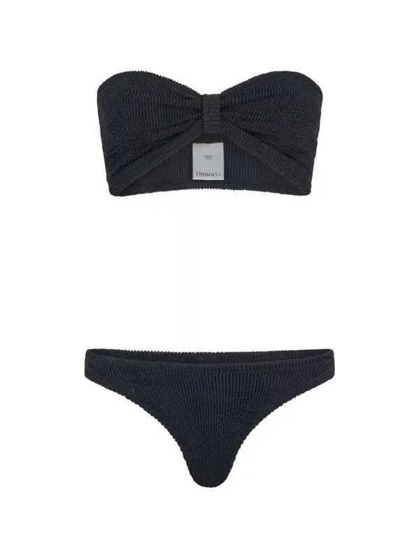 Hunza G Textured Bikini - Black
