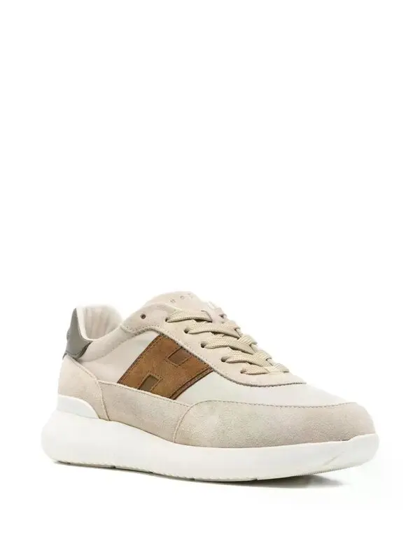 Hogan H Appliqué Sneakers - Neutrals