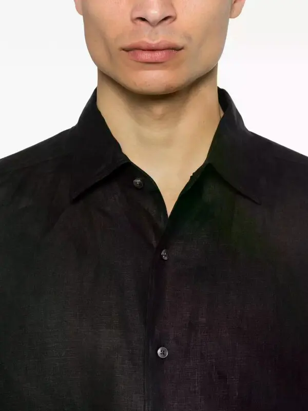 Zegna Buttoned Shirt - Black