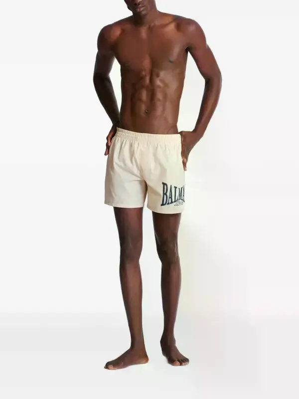 Balmain Printed Swim Shorts