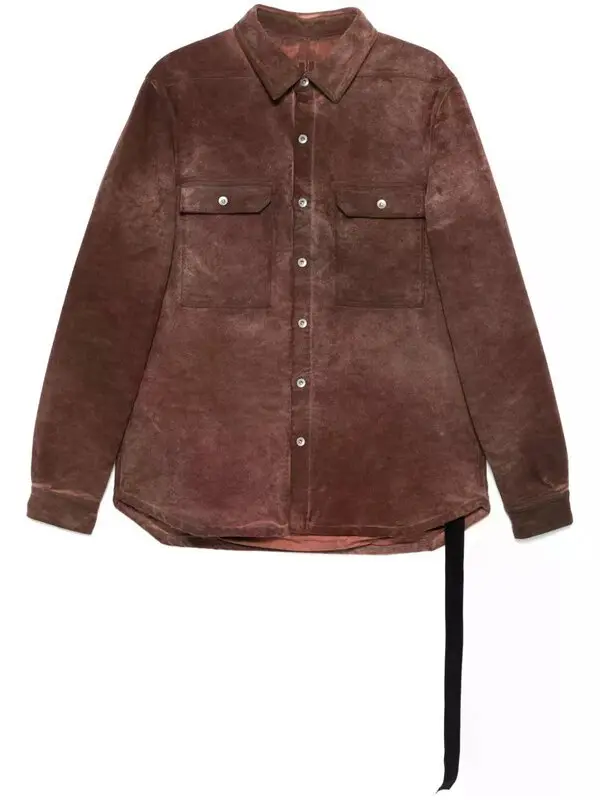 Rick Owens Padded Shirt Jacket - Brown