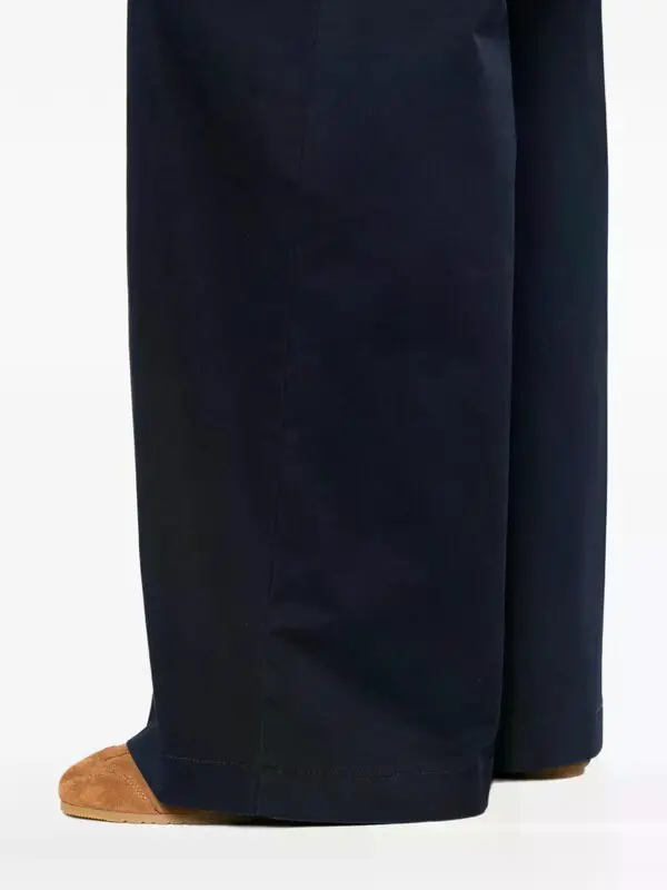 Aspesi Navy Wide-leg Trousers