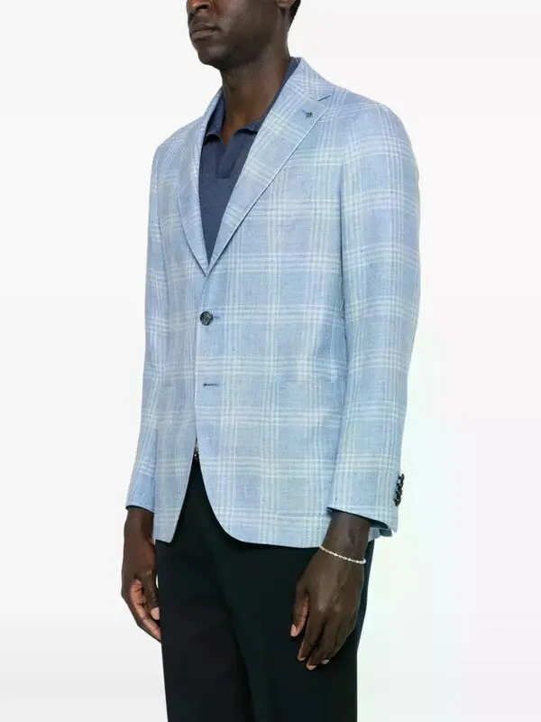 Tagliatore Patterned Blazer - Blue