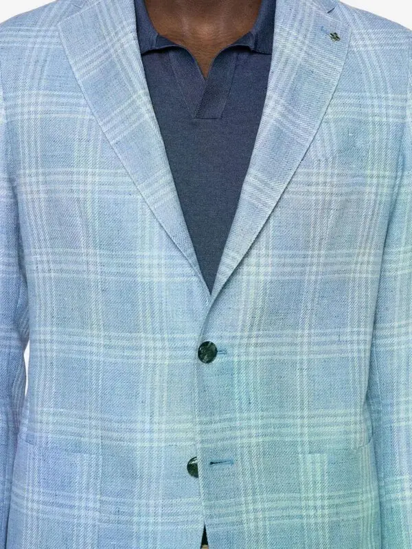 Tagliatore Patterned Blazer - Blue
