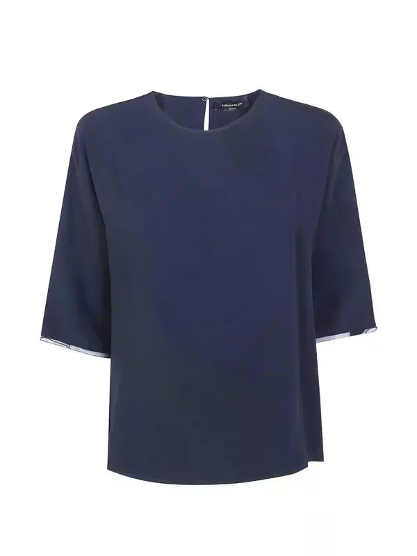 Fabiana Filippi Flared Sleeve Top - Blue
