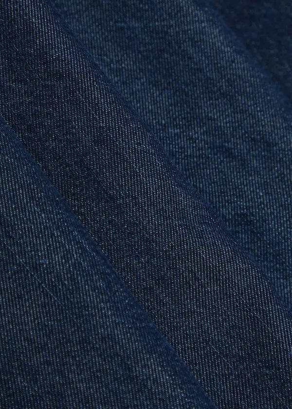 Good American Halterneck Denim Mini Dress