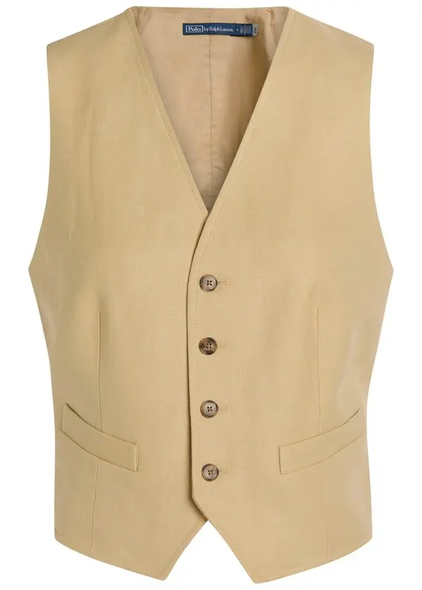 Polo Ralph Lauren Hemp Blend Waistcoat - Tan
