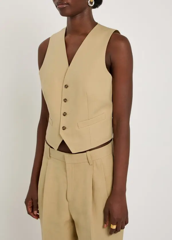 Polo Ralph Lauren Hemp Blend Waistcoat - Tan