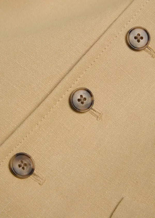 Polo Ralph Lauren Hemp Blend Waistcoat - Tan