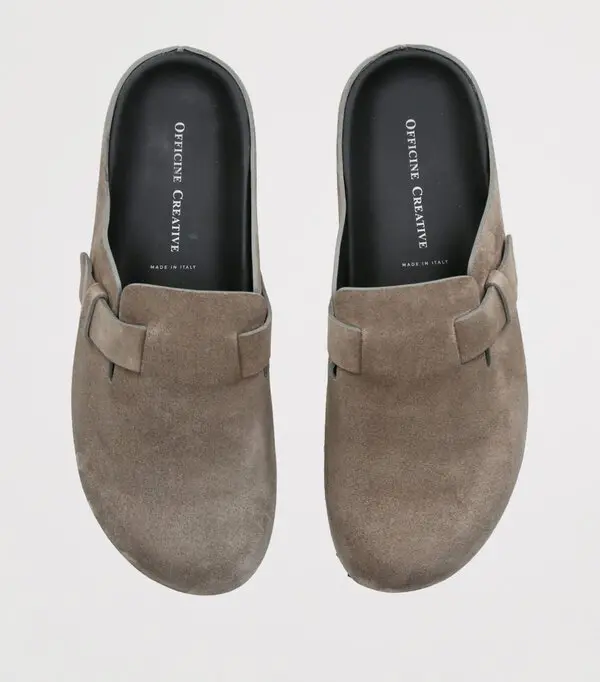 Officine Creative Suede Mules - Brown