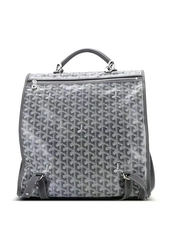 Goyard Saint Leger Coated Canvas Briefcase Backpack