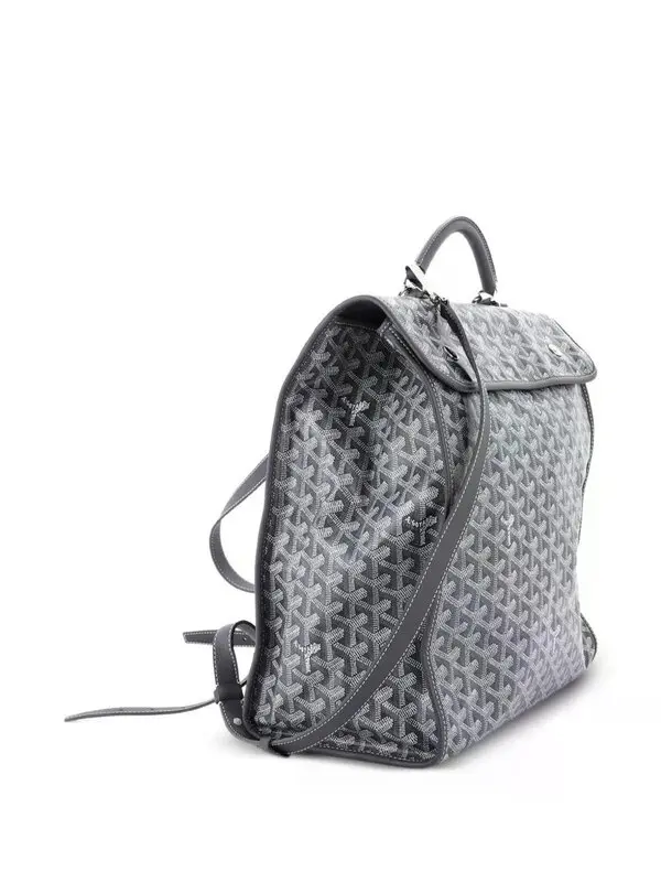 Goyard Saint Leger Coated Canvas Briefcase Backpack