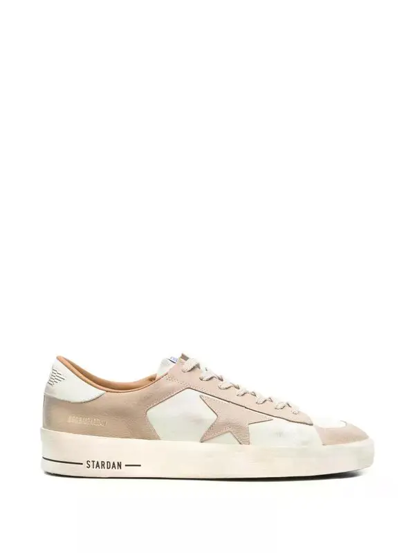 GOLDEN GOOSE Stardan Star-detail Lace-up Sneakers - Neutrals