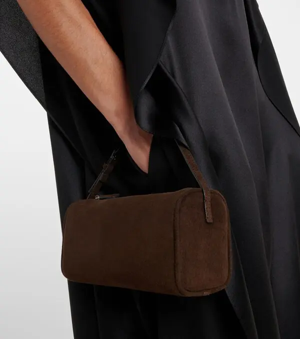 THE ROW 90s Suede Top-handle Bag - Brown