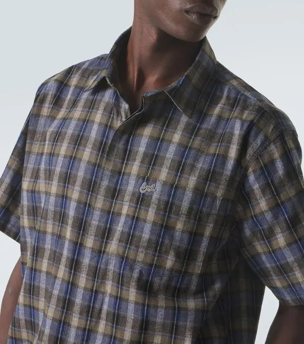 ERL Checked Cotton-blend Shirt