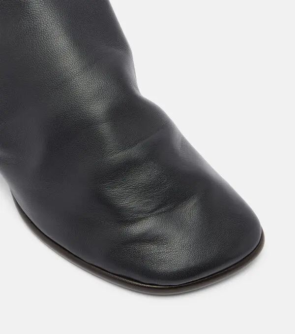 LEMAIRE Glove Leather Mules - Black