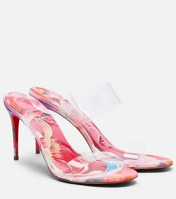 CHRISTIAN LOUBOUTIN Just Nothing" Tpu Mules - Transparent
