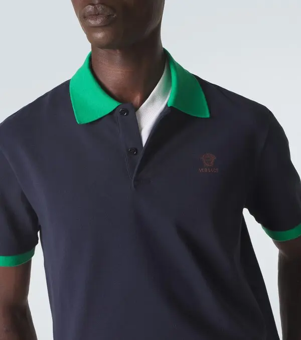 Versace Medusa Cotton Polo Shirt