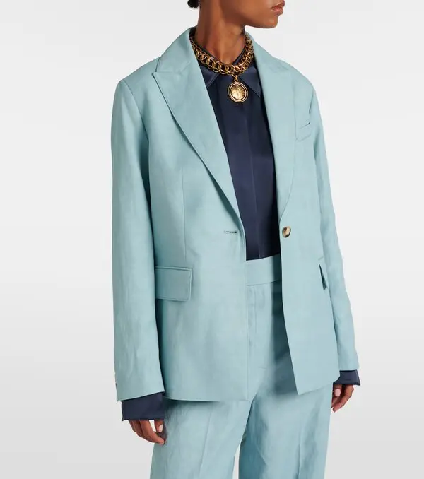 JOSEPH Rochd Chambray Blazer - Blue