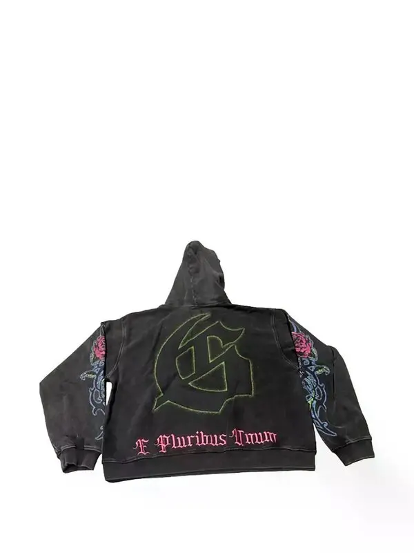 GODSPEED Vandal Lettering-embroidery Hoodie - Grey