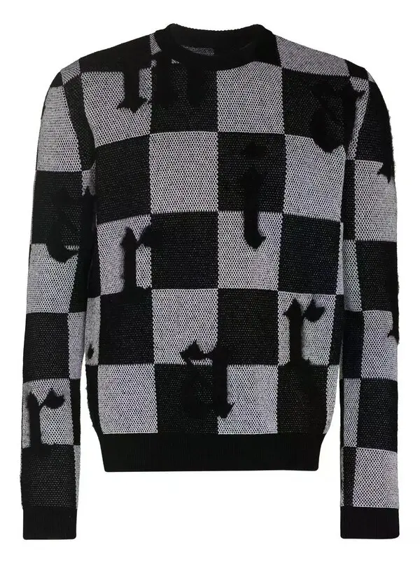 Amiri Checked Cashmere Jumper