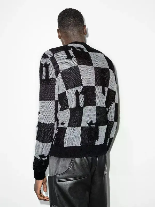 Amiri Checked Cashmere Jumper