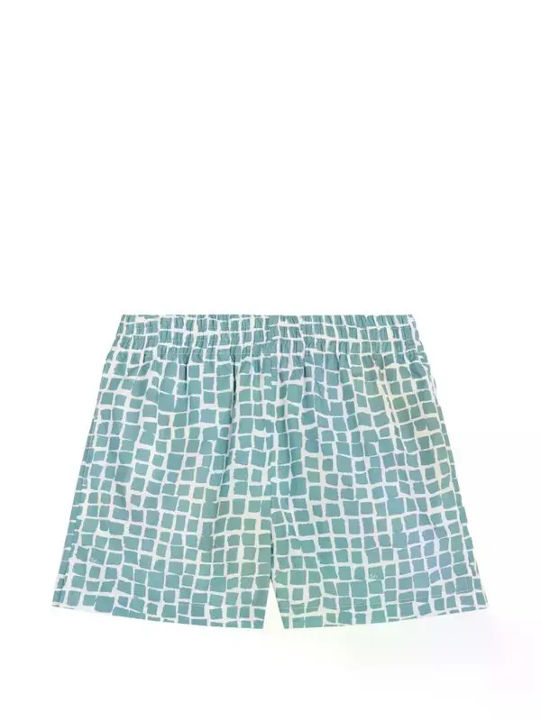 TOD'S Mosaic Pattern Elasticated Waistband Shorts