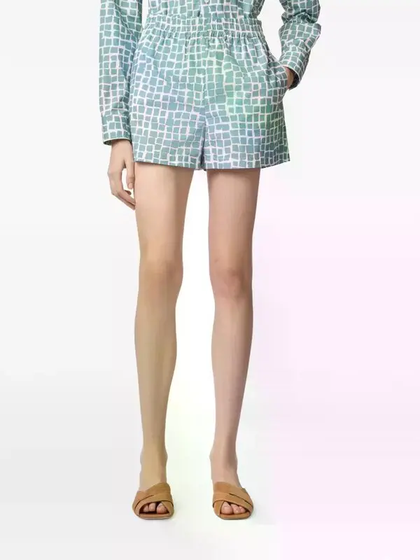 TOD'S Mosaic Pattern Elasticated Waistband Shorts