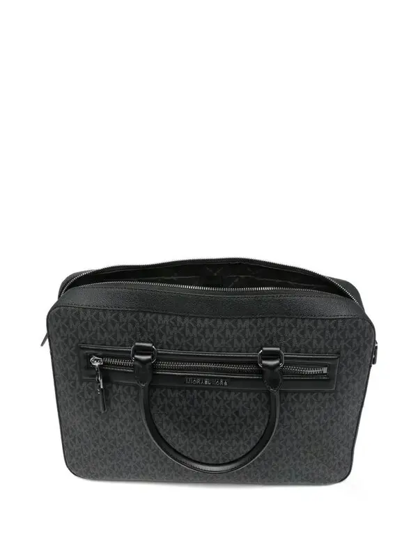 Michael Kors Logo-print Zip Briefcase - Grey